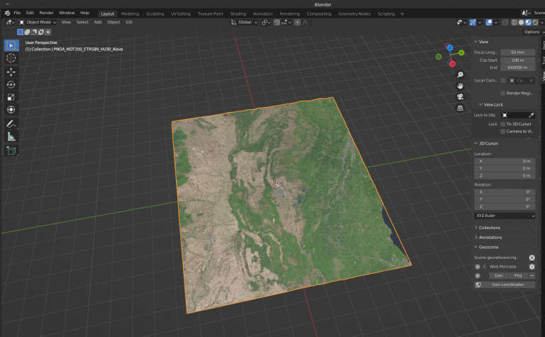 Blendergis 3d Modelling In Blender With Geographical Information The